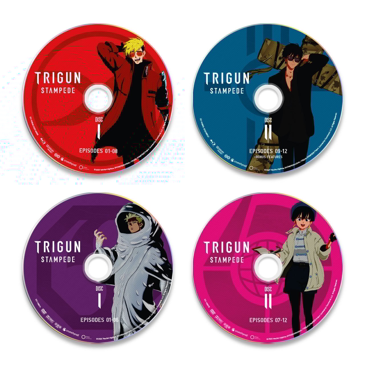 TRIGUN STAMPEDE - Complete Series - Blu-ray + DVD - Limited Edition ...