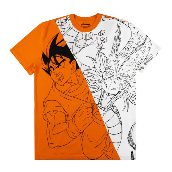 Dragon Ball Z - Goku & Shenron Split T-Shirt | Crunchyroll Store