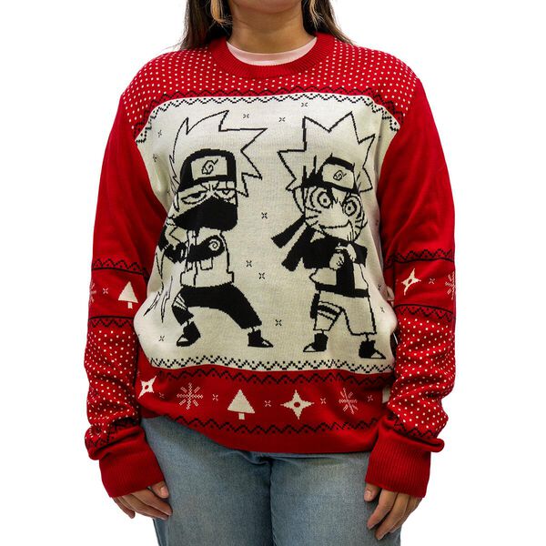 Naruto Shippuden - Naruto Kakashi Chibi Holiday Sweater - Crunchyroll ...