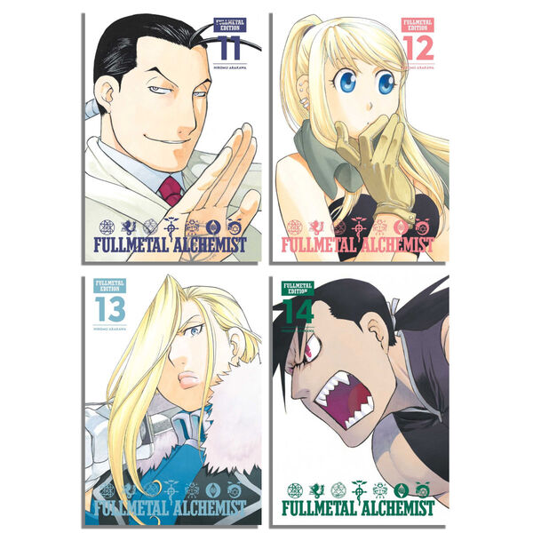 Fullmetal Alchemist Fullmetal Edition Manga Hardcover (11-14) Bundle ...