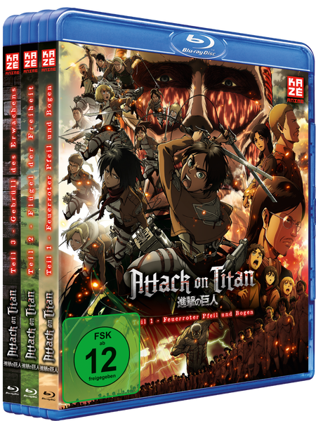Attack on Titan - Anime Movie - Trilogy - Complete Edition - Blu-ray ...