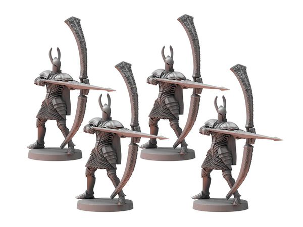 Dark Souls The Roleplaying Game Silver Knight Greatbowmen Miniature Set ...