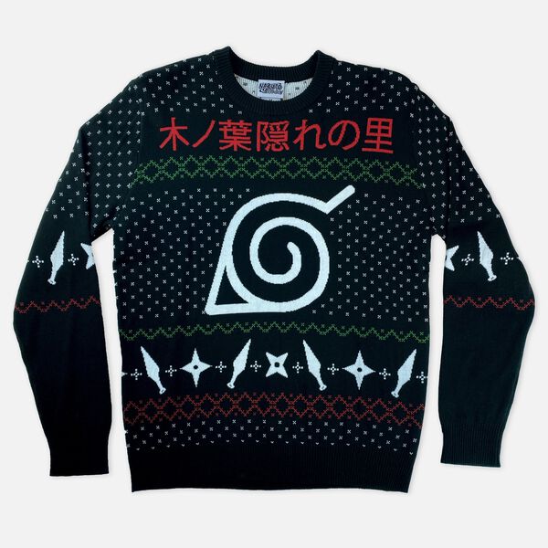 Naruto Shippuden - Hidden Leaf Village Holiday Sweater | Crunchyroll Store