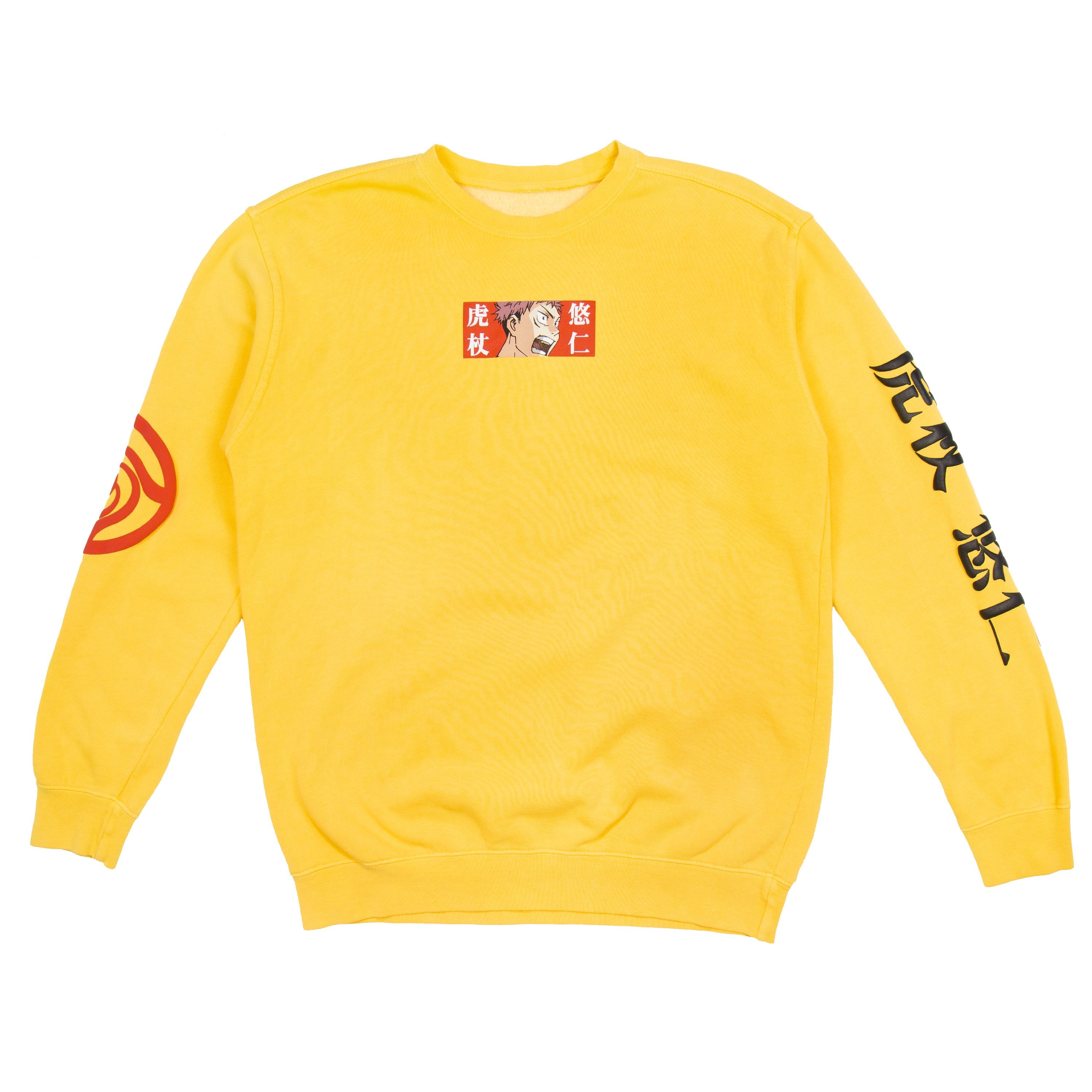 CR Loves Jujutsu Kaisen - Yuji Itadori Jujutsu Profile Crew Sweatshirt ...