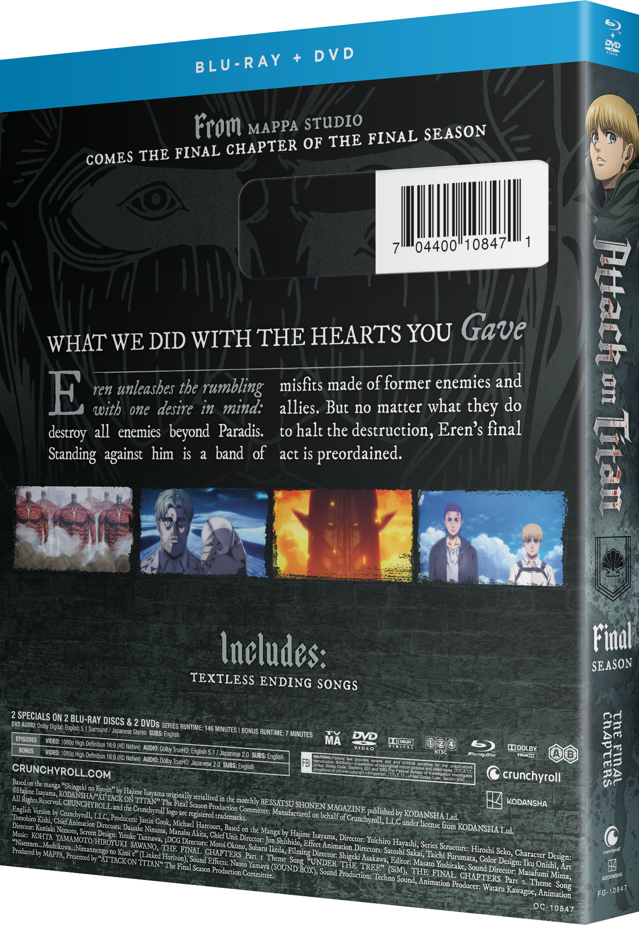 Attack on Titan - Final Season - THE FINAL CHAPTERS (Part 3) - Blu-ray ...