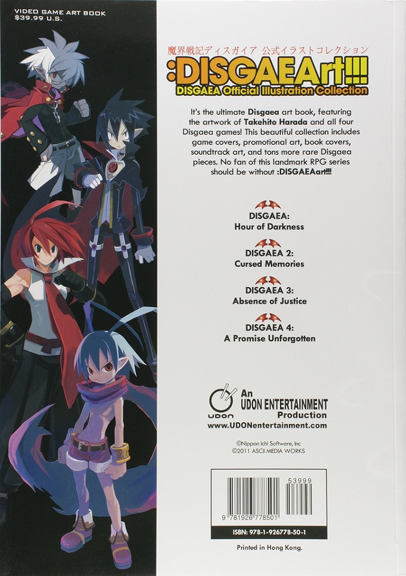 DISGAEArt!!! Disgaea Official Illustration Collection Art Book ...