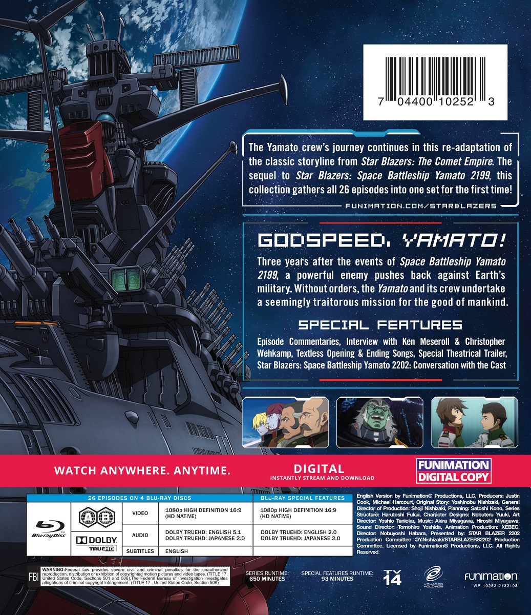 Star Blazers: Space Battleship Yamato 2202 - The Complete Series - Blu-ray | Crunchyroll Store