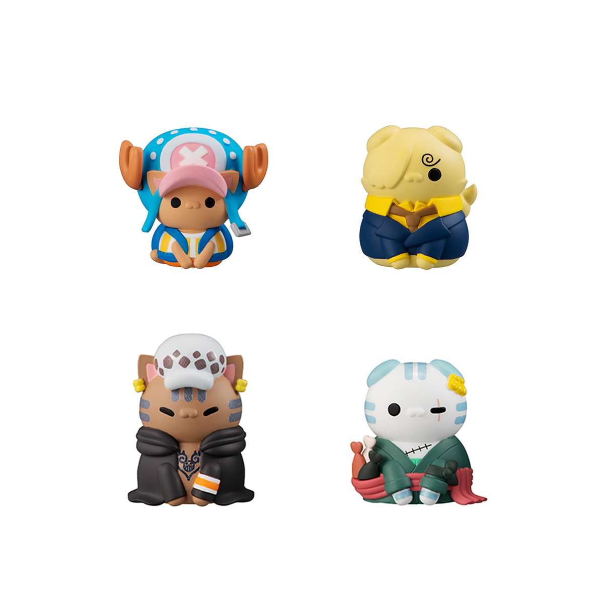 One Piece - Nyan Piece King O/T Paw-Rates Mini 8pc Figure Set (with ...