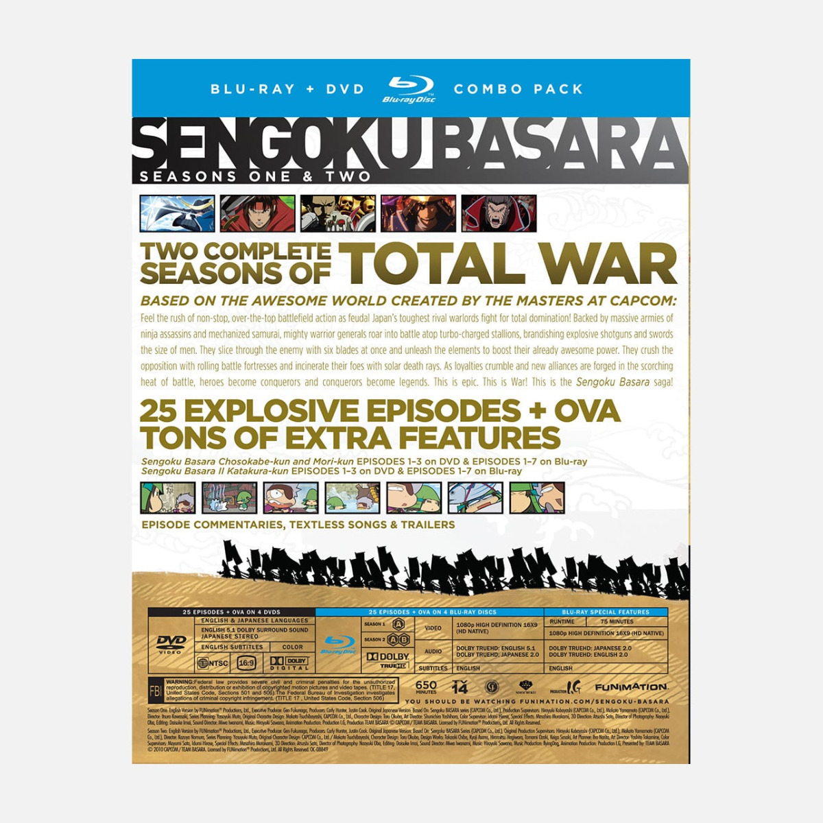 Sengoku Basara - The Complete Series - Blu-ray + DVD | Crunchyroll store