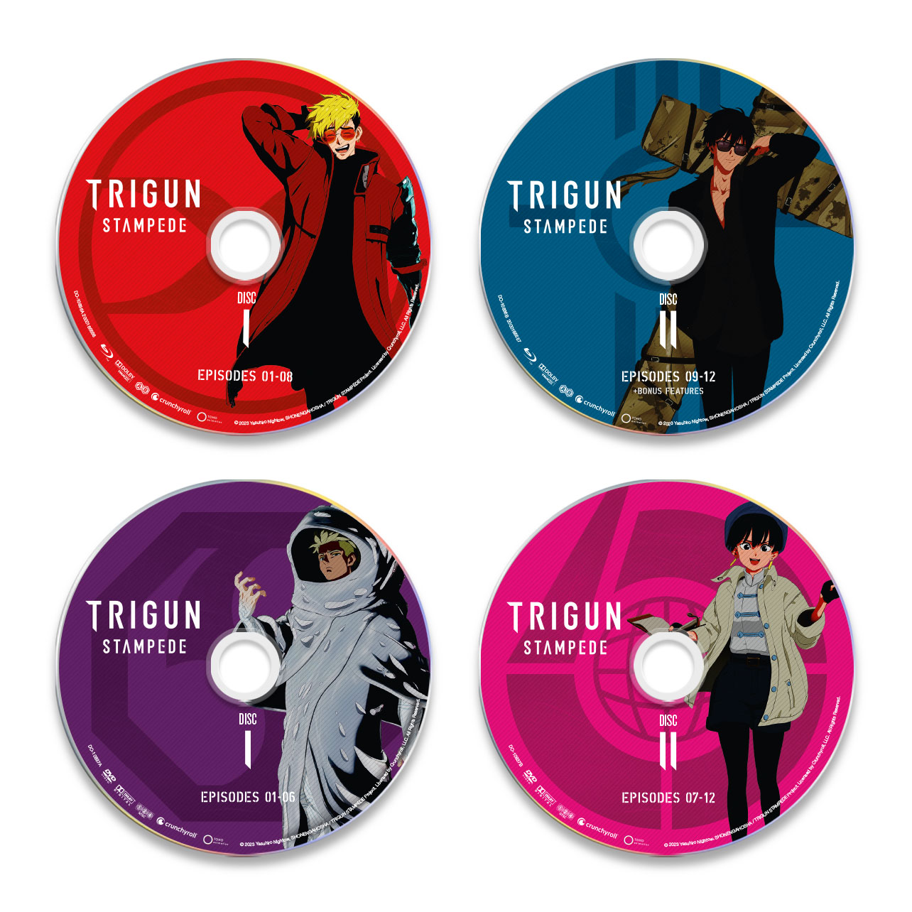 TRIGUN STAMPEDE - Complete Series - Blu-ray + DVD - Limited Edition ...