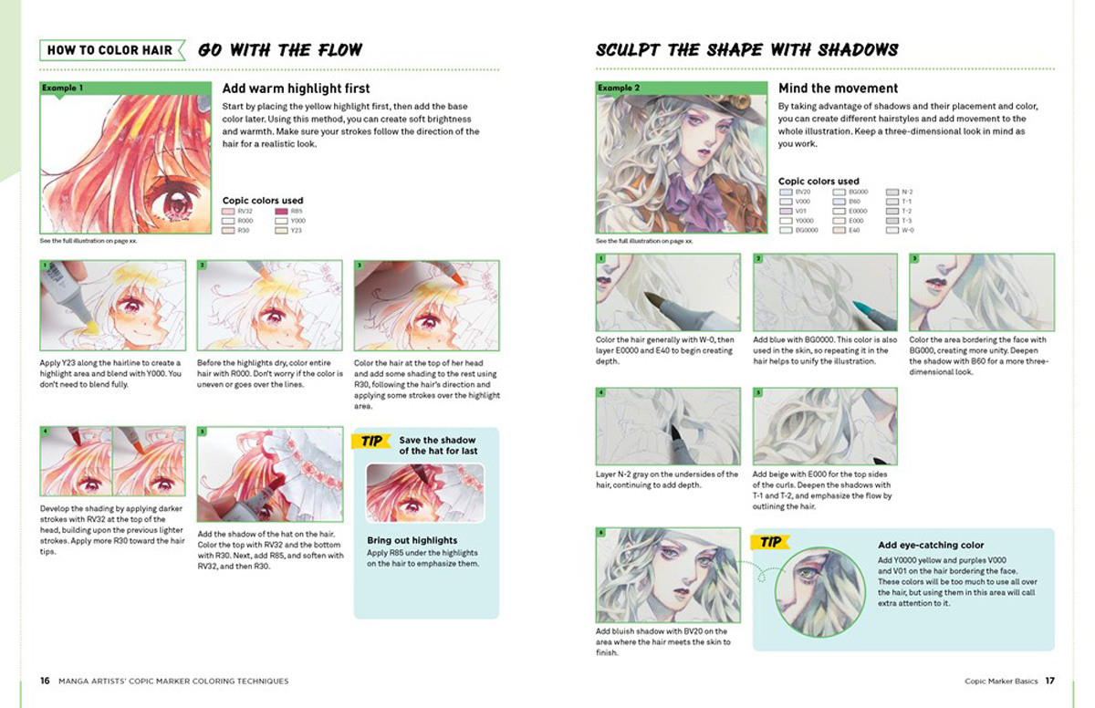 Copic Anime Hair