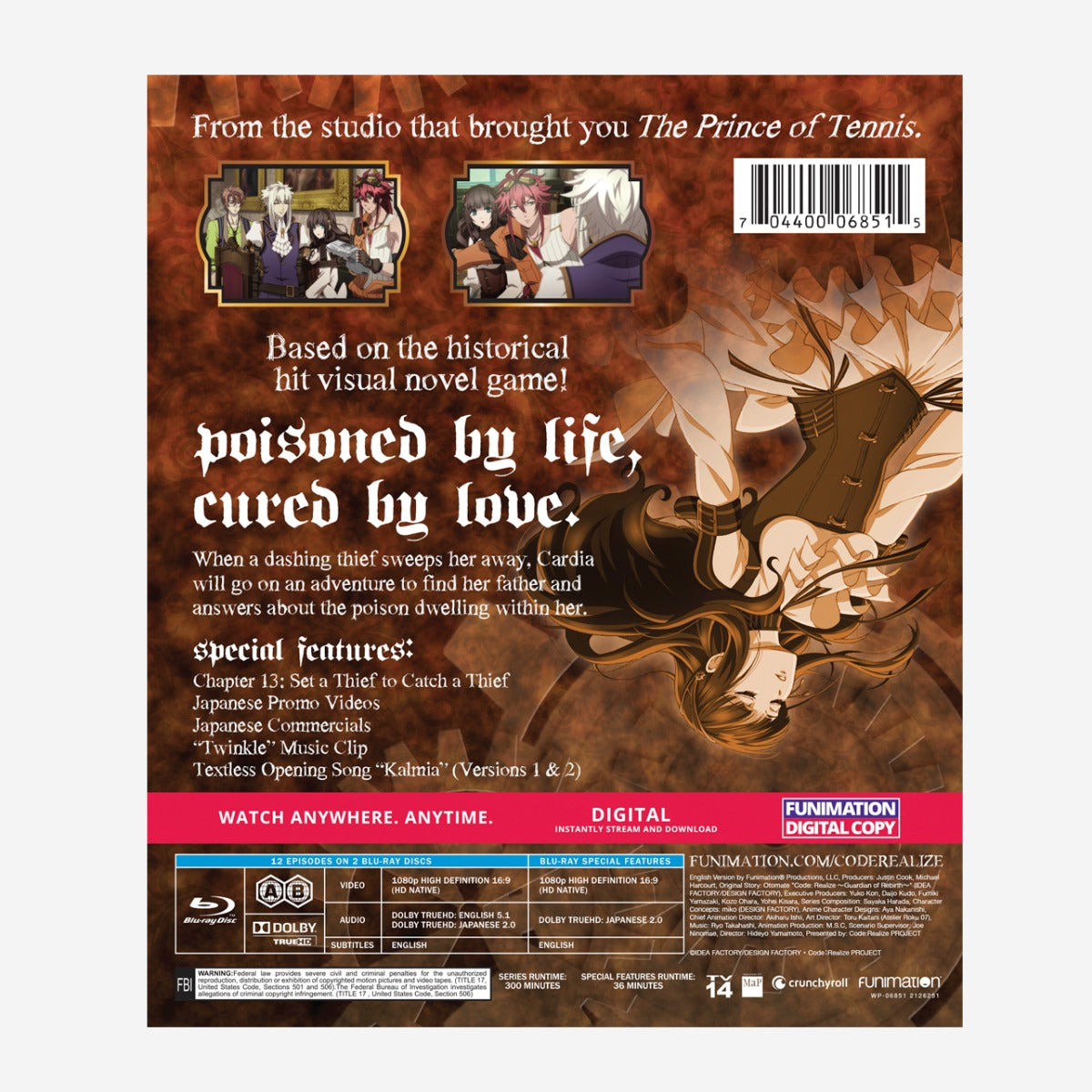 Code:Realize Guardian of Rebirth - The Complete Series - Essentials - Blu-ray | Crunchyroll store