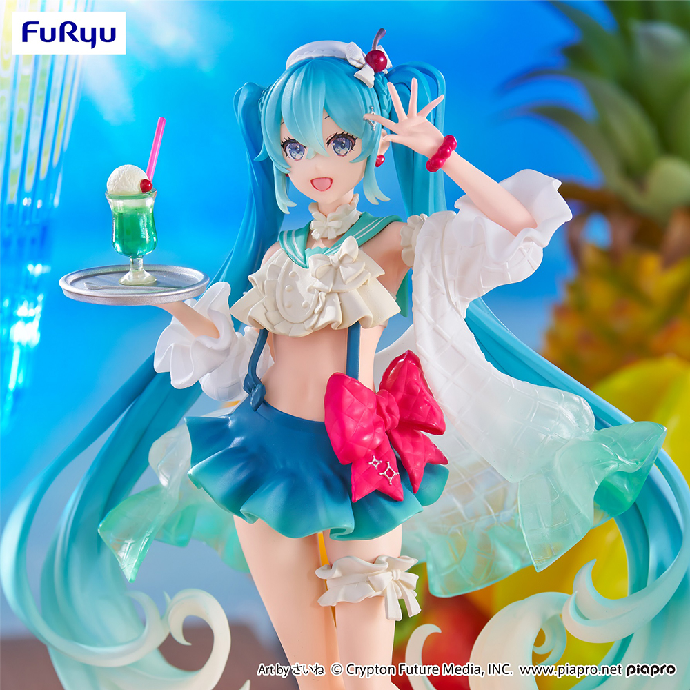Hatsune Miku - Hatsune Miku Figure (Melon Soda Float Ver ...