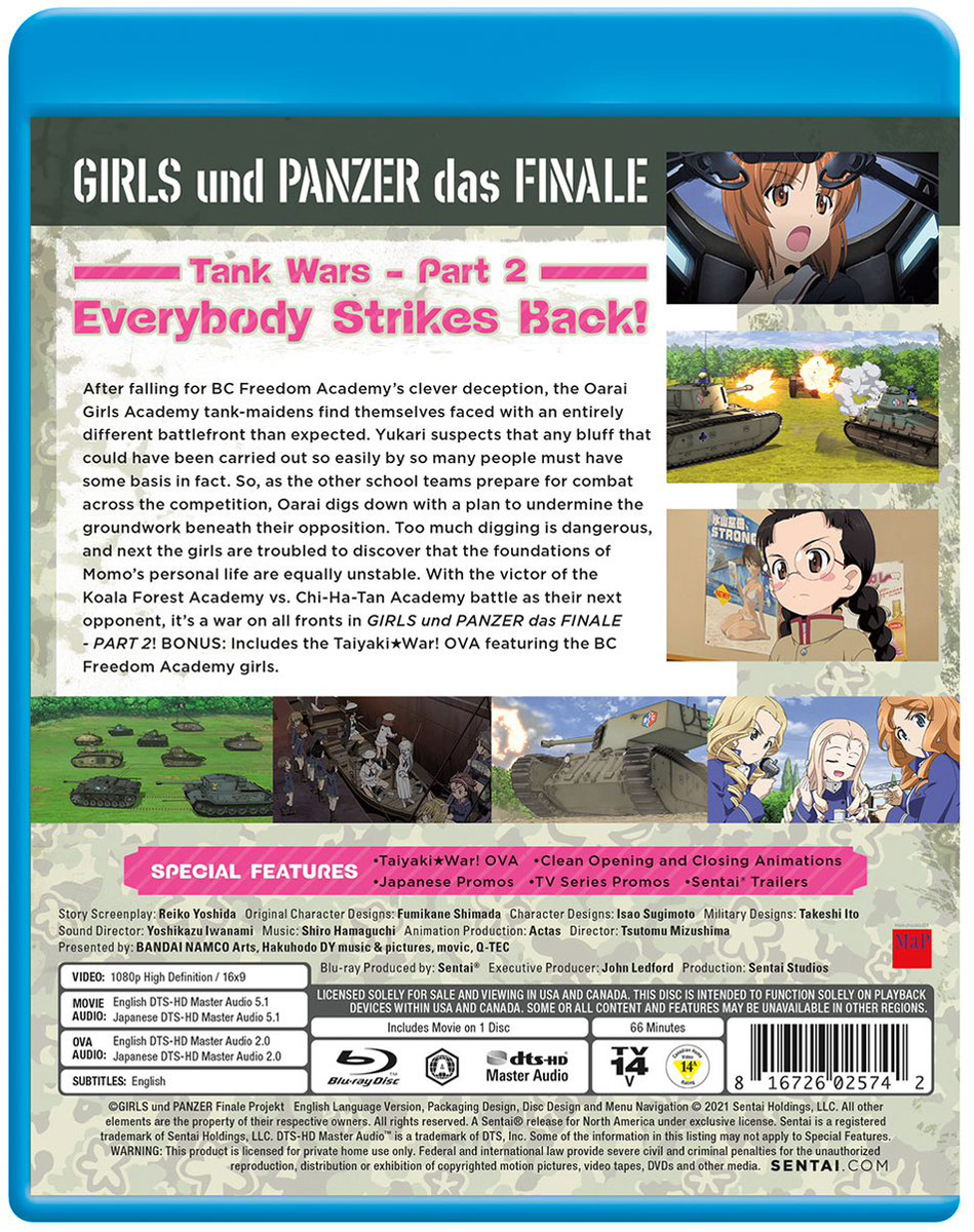 Girls und Panzer das Finale Part 2 Blu-ray | Crunchyroll Store
