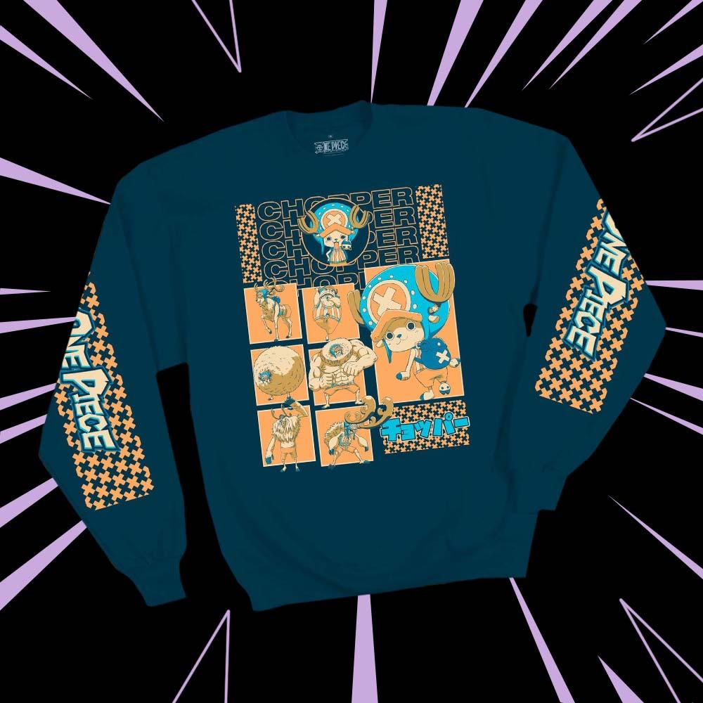 One Piece - Chopper Panels Crew Sweatshirt - Crunchyroll Exclusive ...