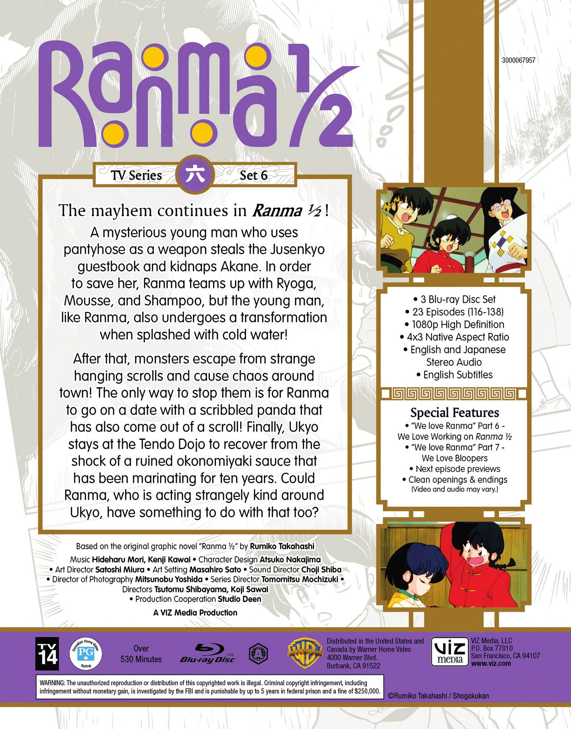 Ranma 1/2 Standard Edition Blu-ray Set 6 | Crunchyroll Store