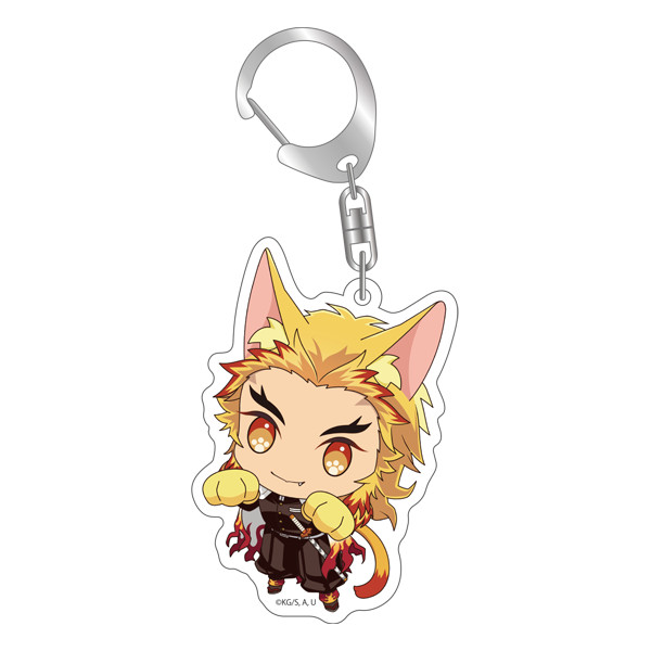 Demon Slayer: Kyojuro Rengoku Kitty Keychain | Crunchyroll Store