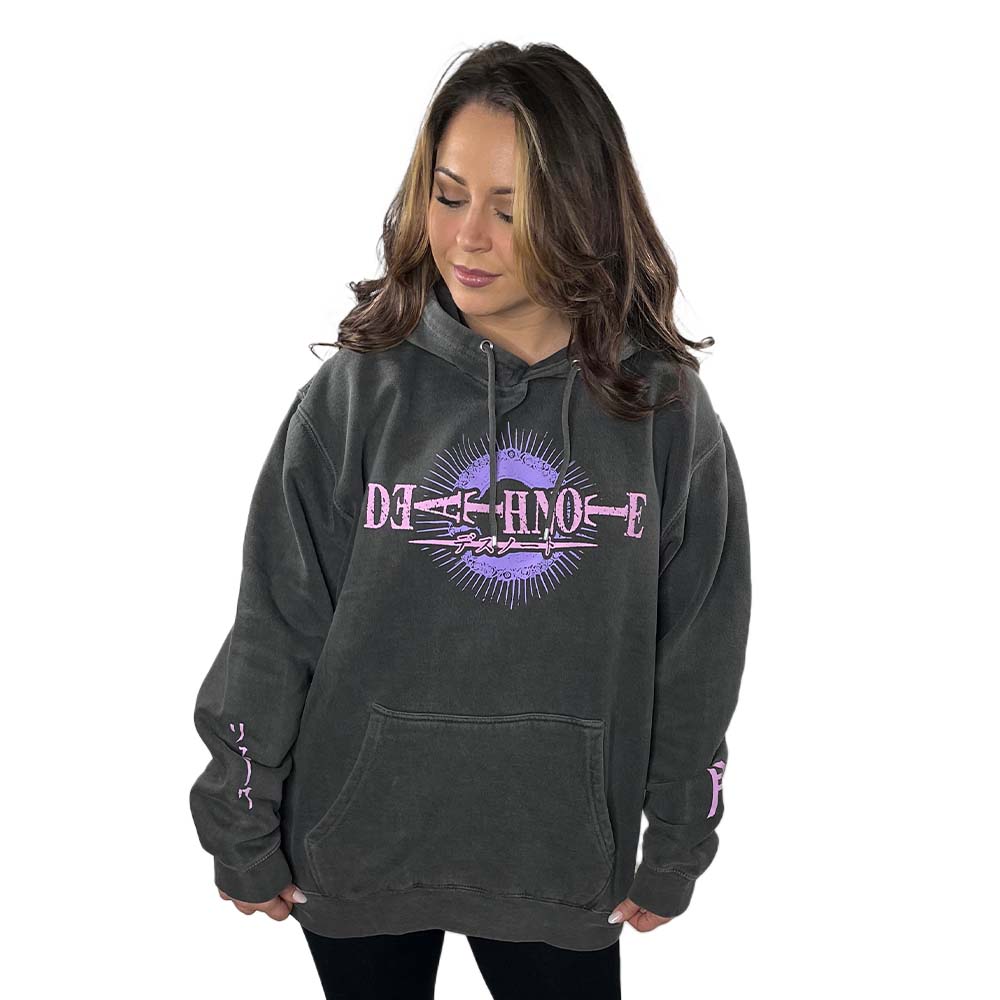 Death Note - Light Ryuk Swirl Frame Hoodie - Crunchyroll Exclusive ...