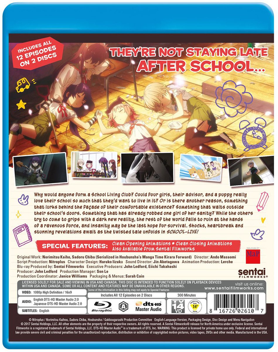 SCHOOL-LIVE! Blu-ray | Crunchyroll Store