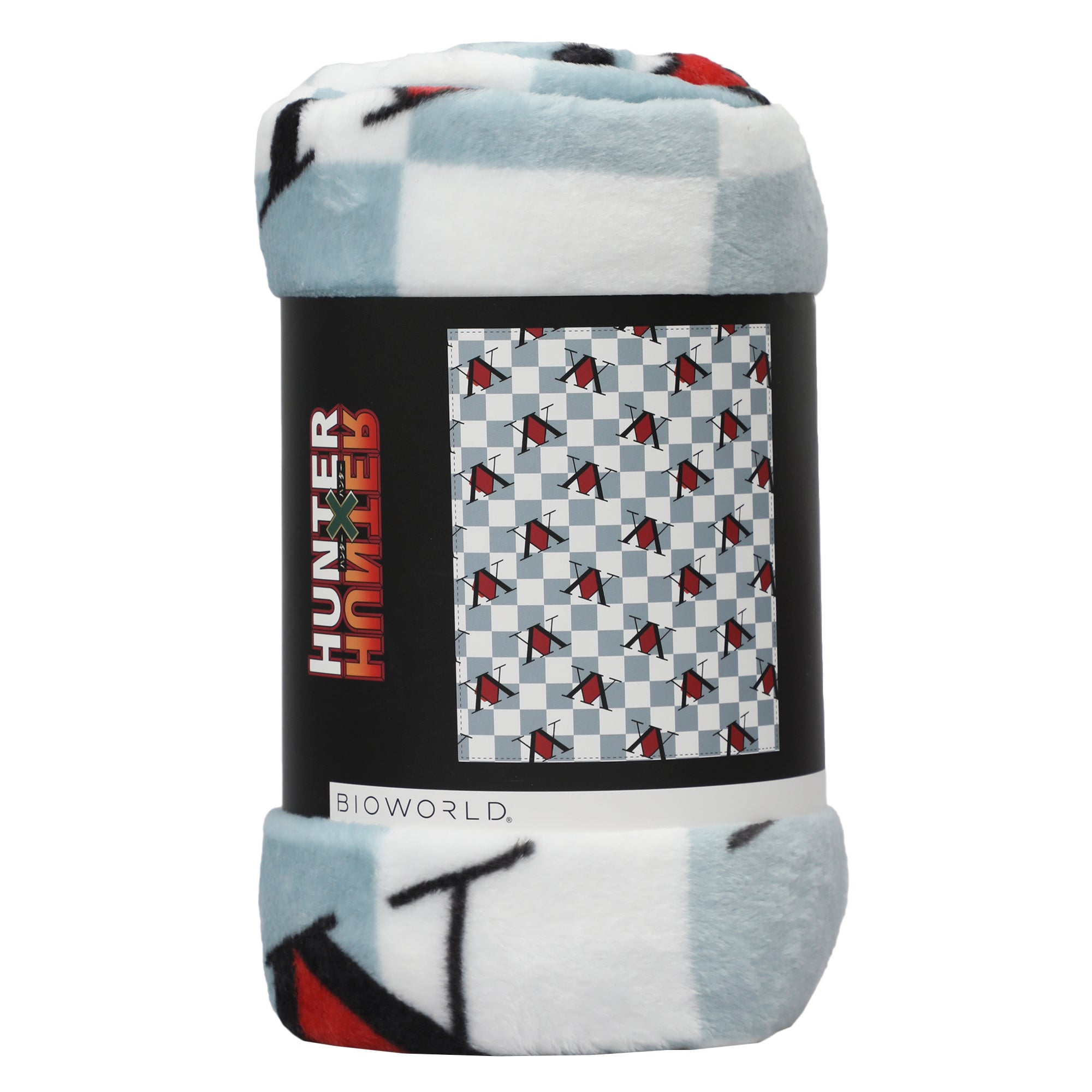 Hunter x Hunter - Logo Checkered Throw Blanket | Crunchyroll Store