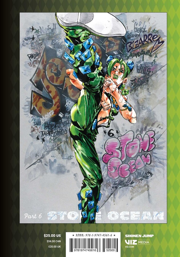 JoJo's Bizarre Adventure Part 6: Stone Ocean Manga Volume 4 (Hardcover ...