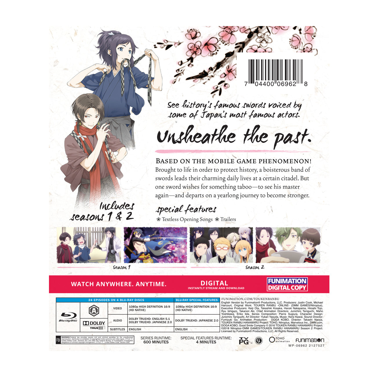 Touken Ranbu Hanamaru - The Complete Series - Blu-ray | Crunchyroll store