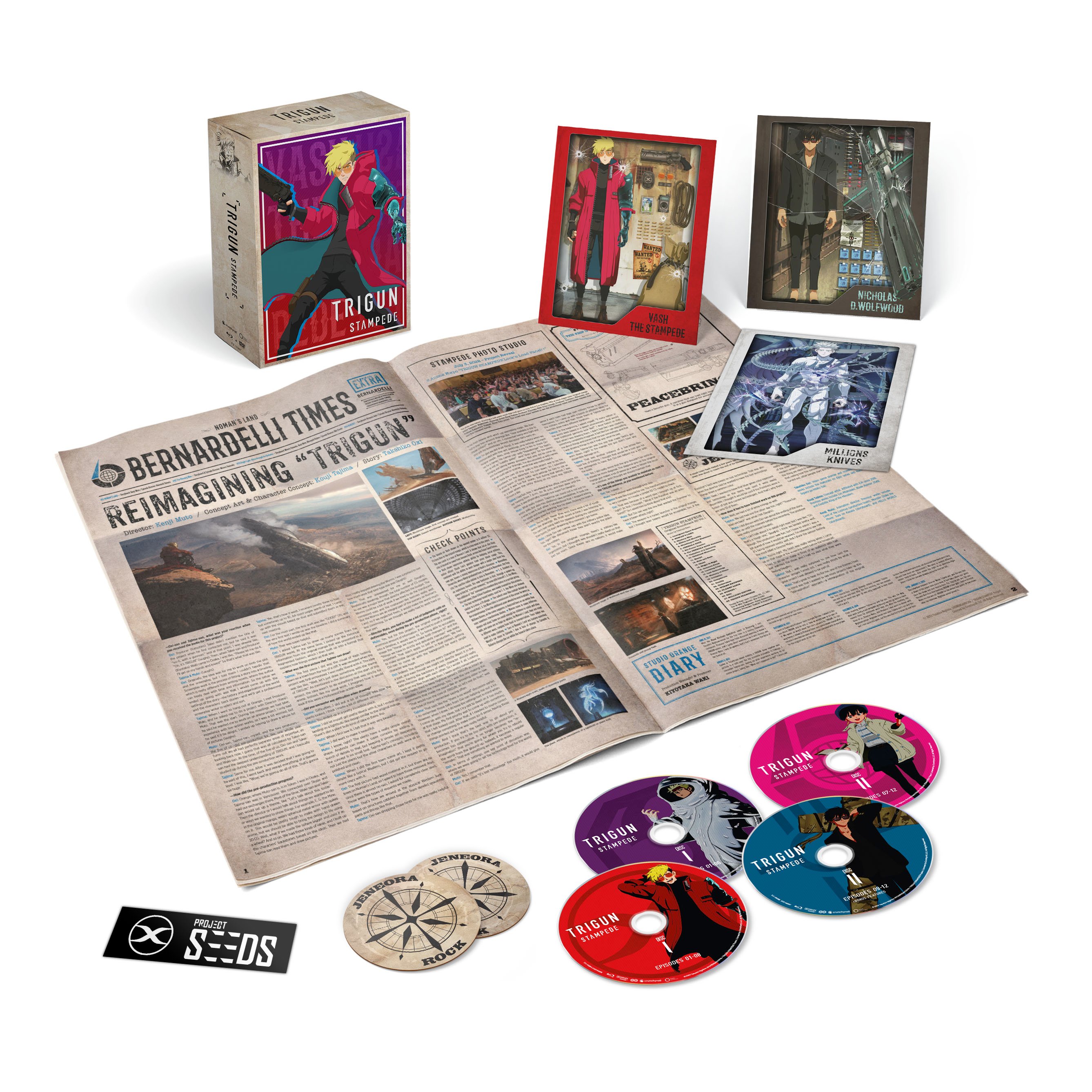 TRIGUN STAMPEDE - Complete Series - Blu-ray + DVD - Limited Edition ...