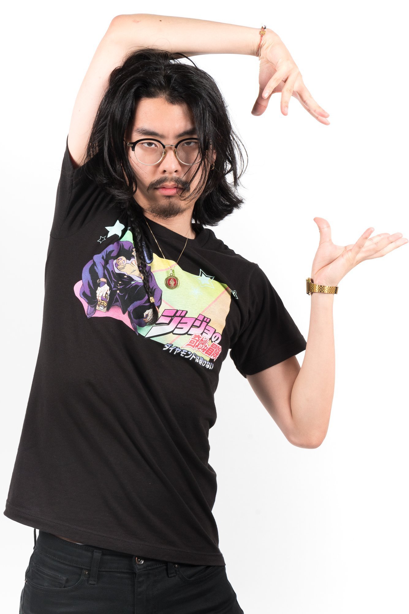JoJo's Bizarre Adventure - Josuke Crouch T-Shirt | Crunchyroll Store